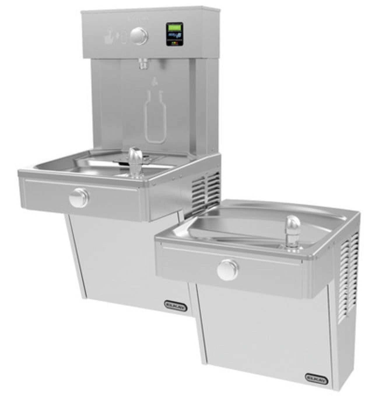 Elkay Lvrctlddwsk Ezh2o Ada Wall Mount Bi-Level Drinking Fountain And Bottle Filling - Walmart.com