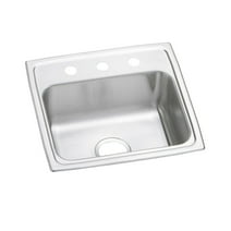 Elkay Lustertone Classic Stainless Steel 30-3/4" x 18-1/2" x 10", Equal Double Bowl Undermount ...