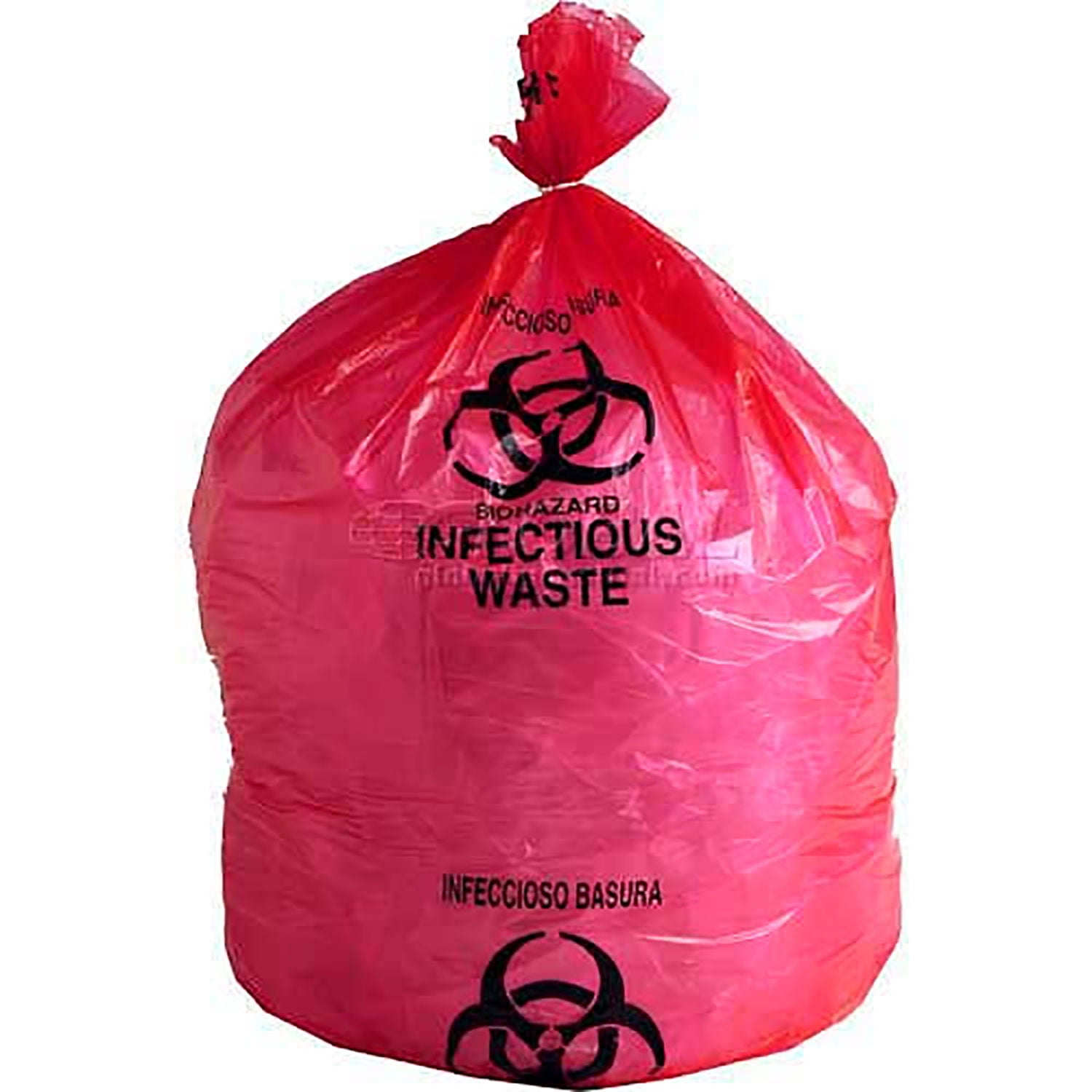 Elkay Plastics B478144 High Density Red Infectious Waste Liner, 17 ...