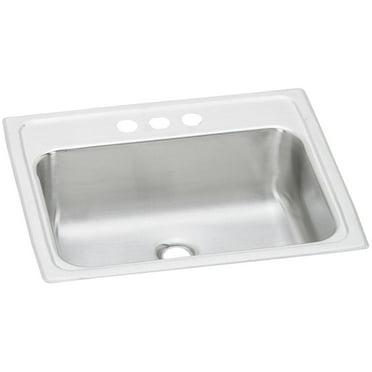 Elkay Celebrity Stainless Steel 20" x 20" x 10-1/8", Single Bowl Drop-in Laundry Sink - Walmart.com
