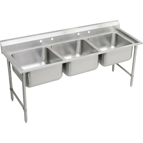 Stainless Steel Triple Sink