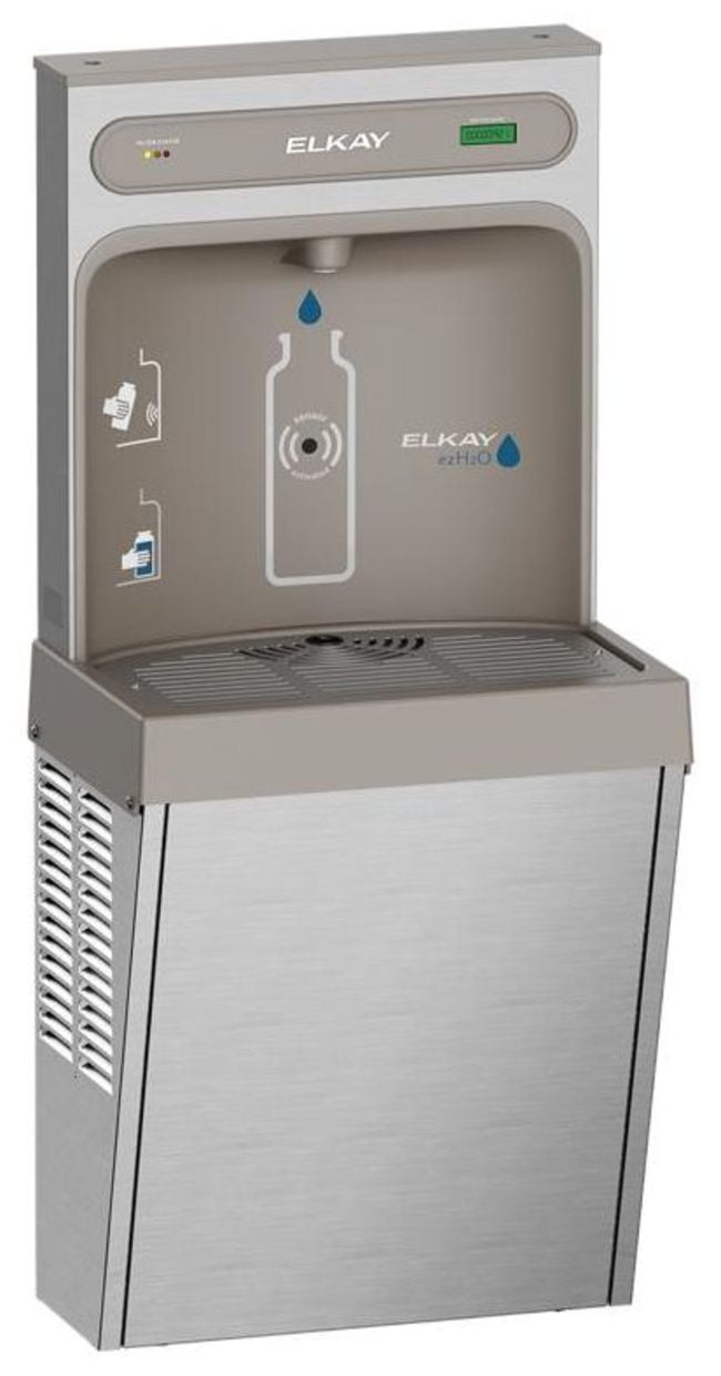 Elkay Stainless Steel Wall Mount 3000 gal Bottom Loading Water Cooler ...