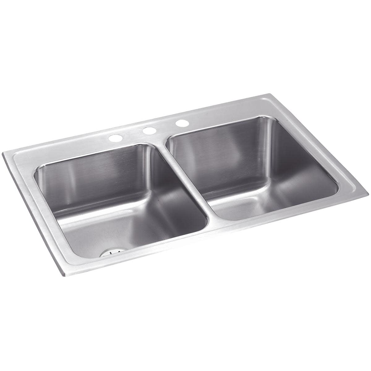 Elkay Stlr3322rpd Gourmet 33" Double Basin 18-Gauge Stainless Steel ...