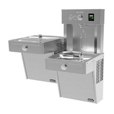 Elkay EZH2O Stainless Steel Bi-Level Bottle Filling Station, Commercial ...