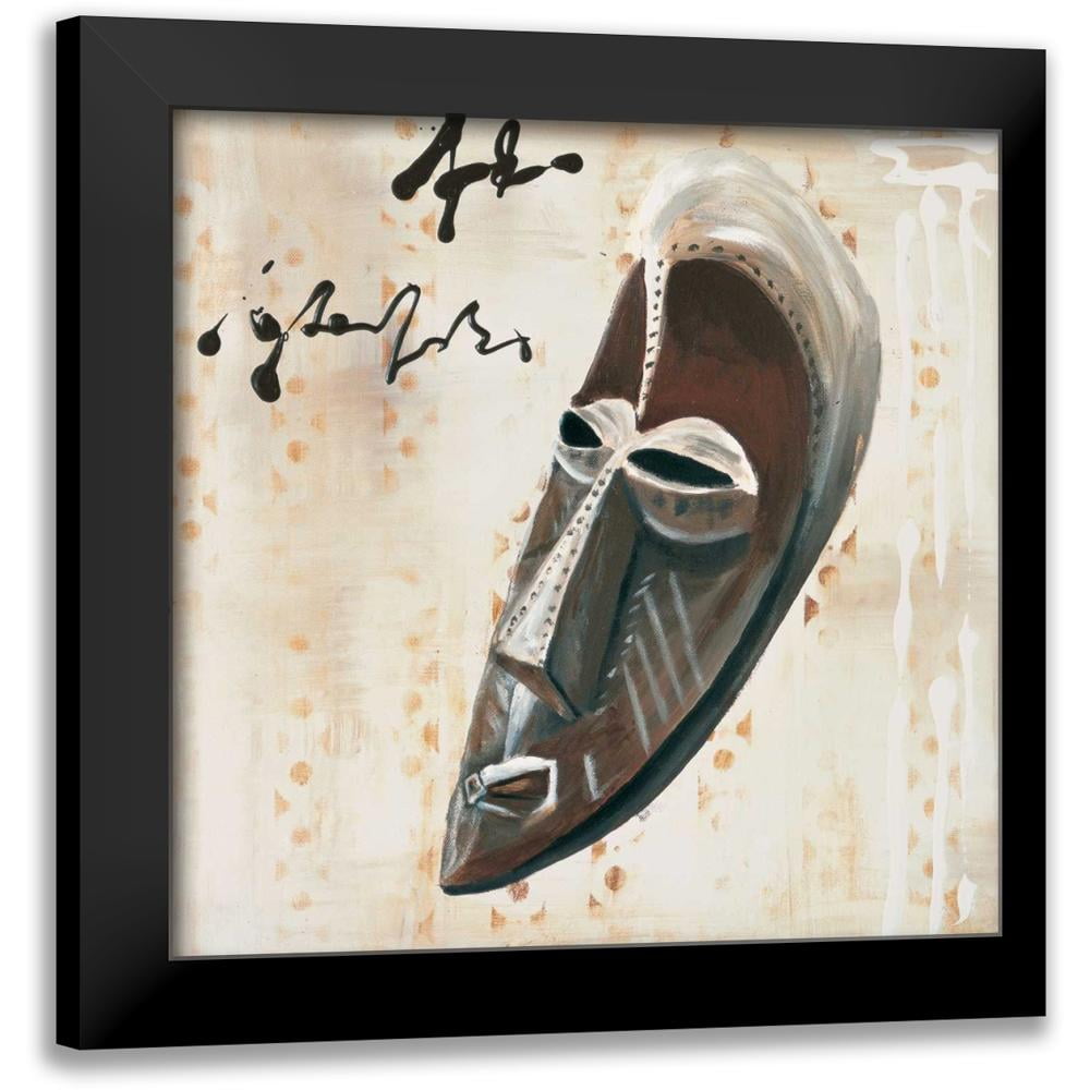 Elki,O 12x12 Black Modern Framed Museum Art Print Titled - African Mask ...