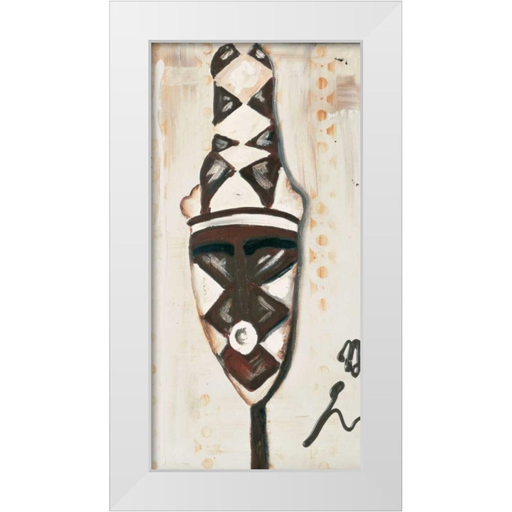 Elki,O 14x24 White Modern Wood Framed Museum Art Print Titled - African ...