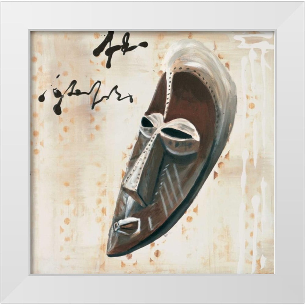 Elki,O 15x15 White Modern Wood Framed Museum Art Print Titled - African ...
