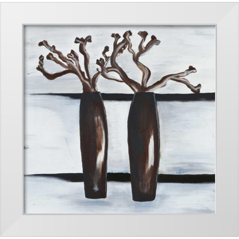 Elki,O 20x20 White Modern Wood Framed Museum Art Print Titled - Deco I ...