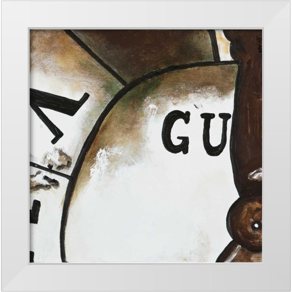 Elki,O 20x20 White Modern Wood Framed Museum Art Print Titled - Time I ...