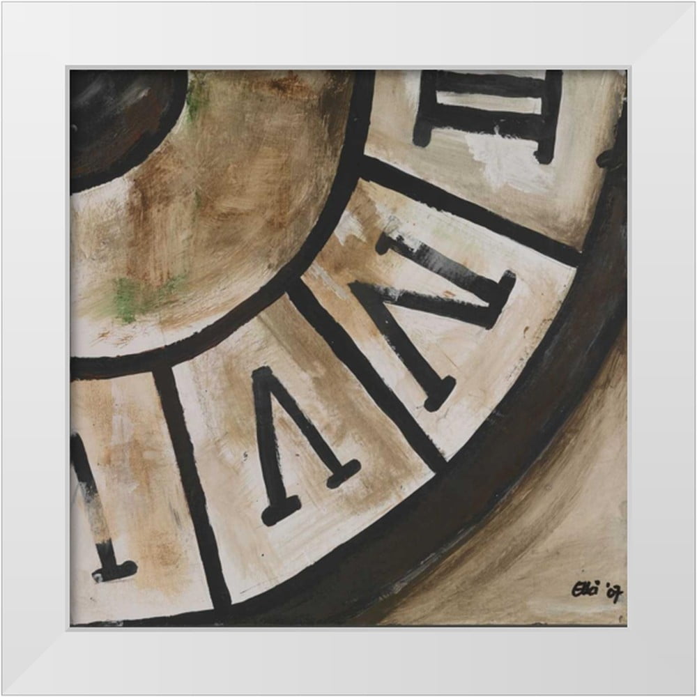 Elki,O 26x26 White Modern Wood Framed Museum Art Print Titled - Tictac ...