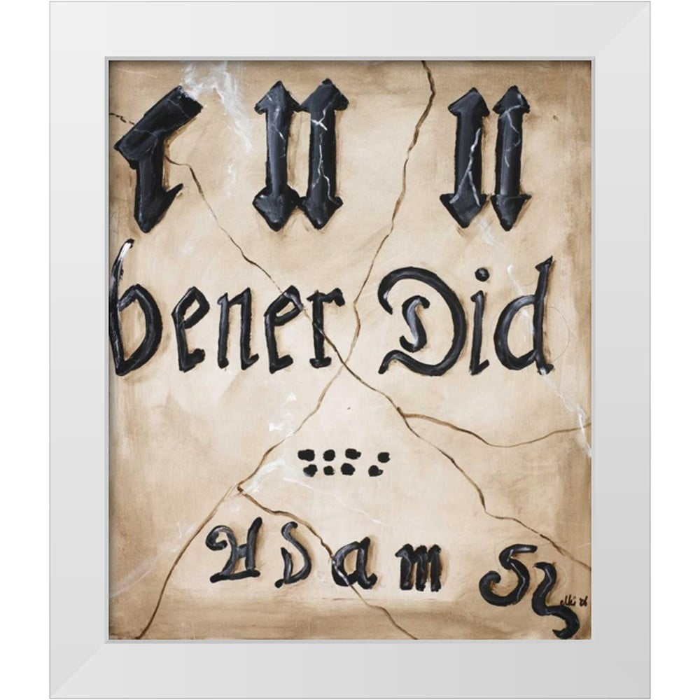 Elki,O 26x30 White Modern Wood Framed Museum Art Print Titled - Colonic ...