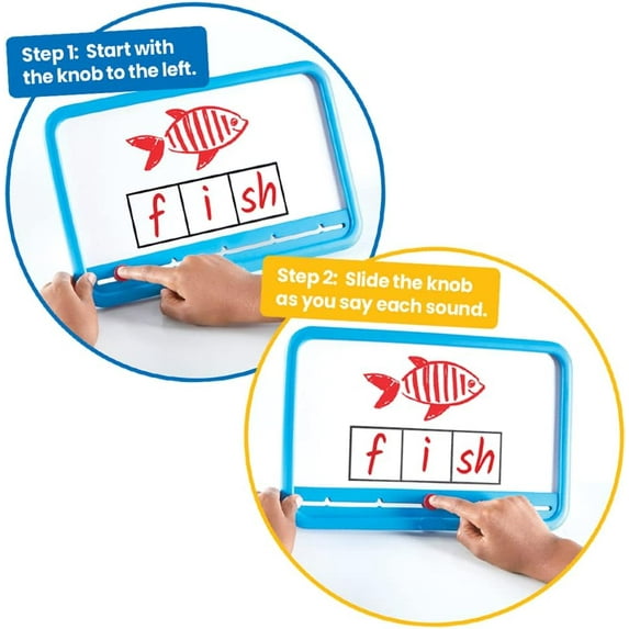 Elkonin Boxes Magnetic Dry Erase Boards Set, Phonemic Awareness, Speech ...