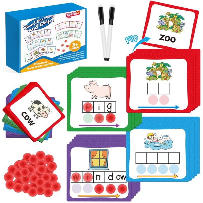 Elkonin Boxes Phonemic Awareness Phonics Games, Reading Spelling Sound ...