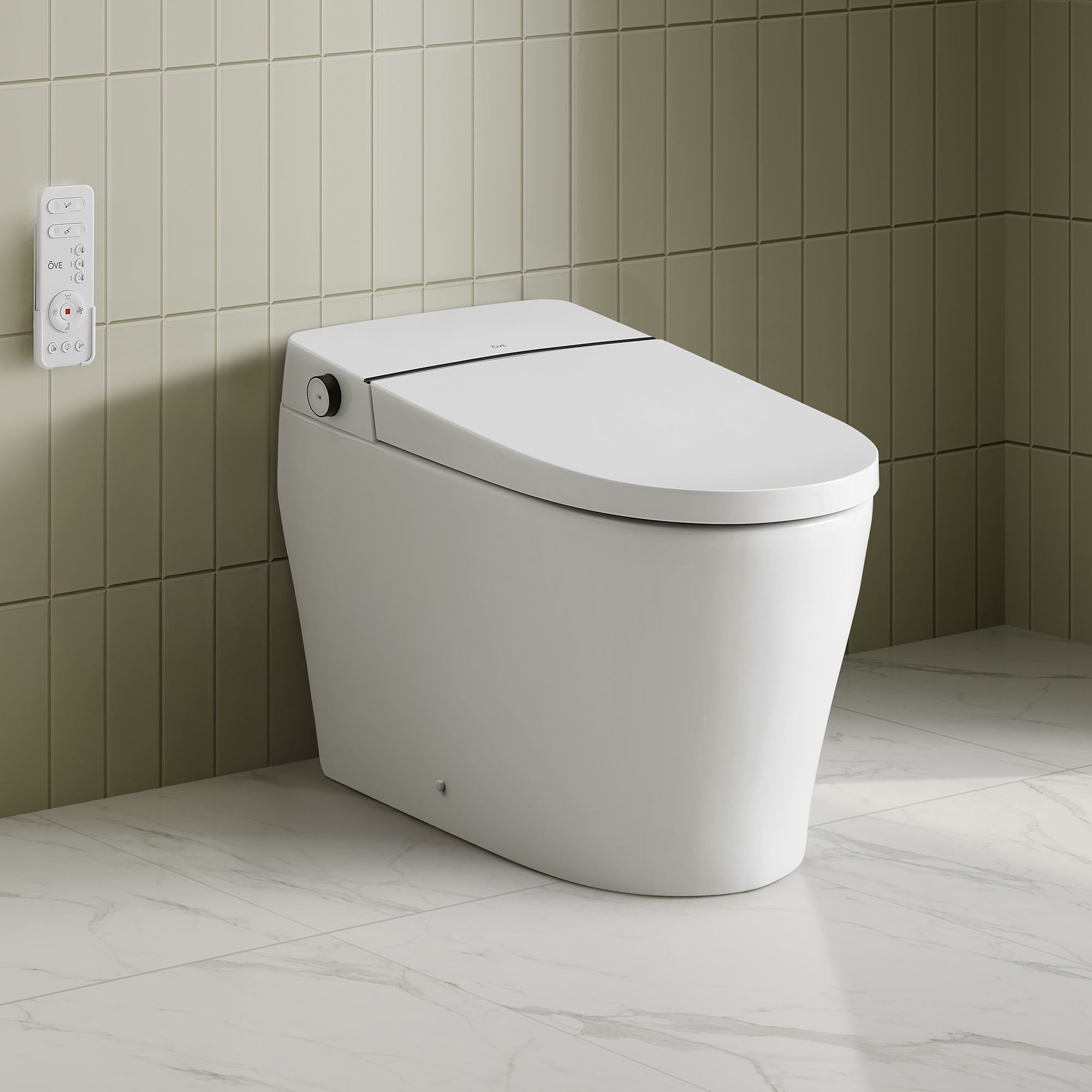 Ove Ella Dual-Flush Smart Bidet Toilet with Built-in Tank - Walmart.com