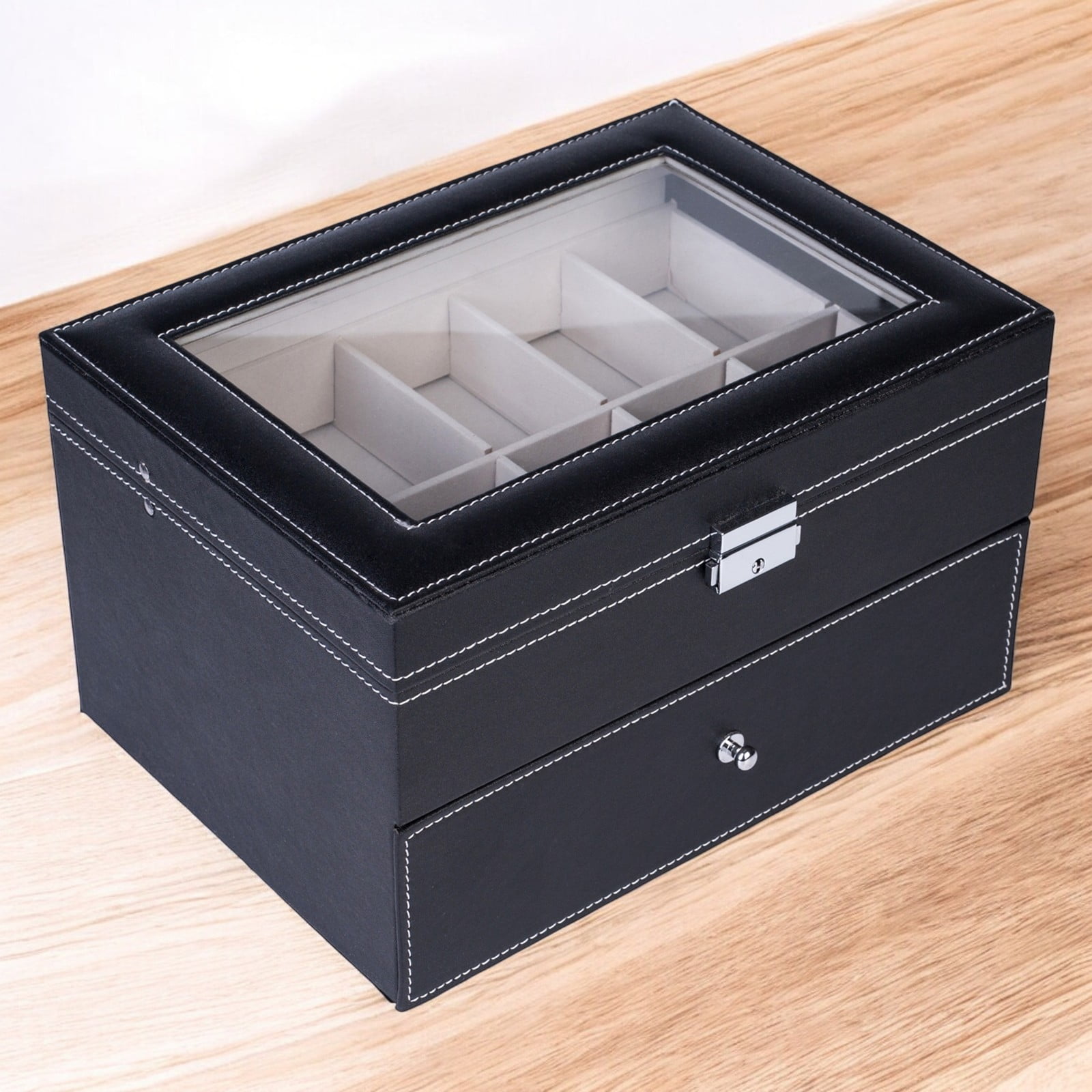 Ella & Elly Plus 20 Slot Watch Box Organizer for Men & Women, Large ...
