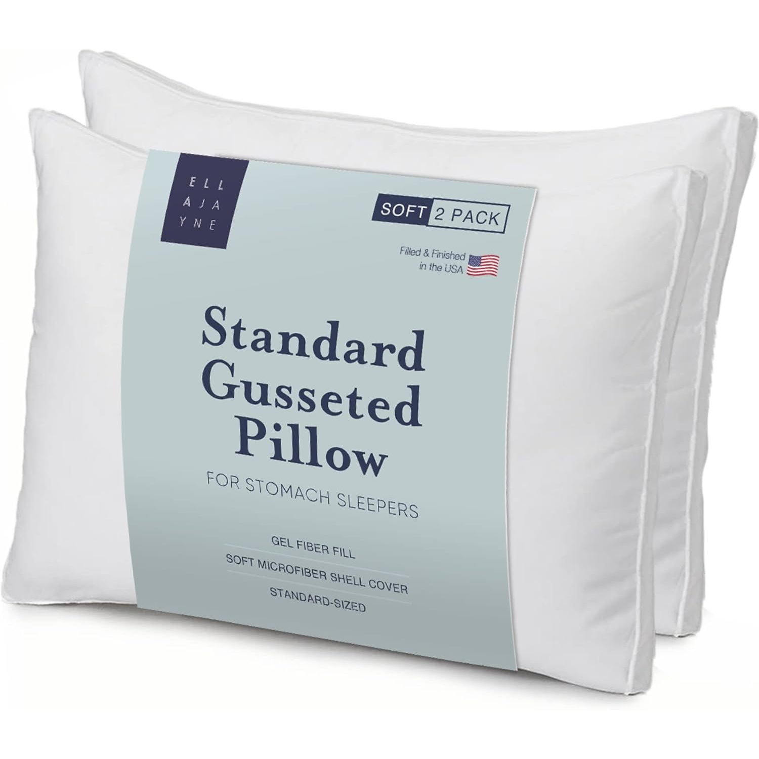 Ella Jayne - Luxury Hotel Pillows Standard Size Set of 2, Soft Down ...
