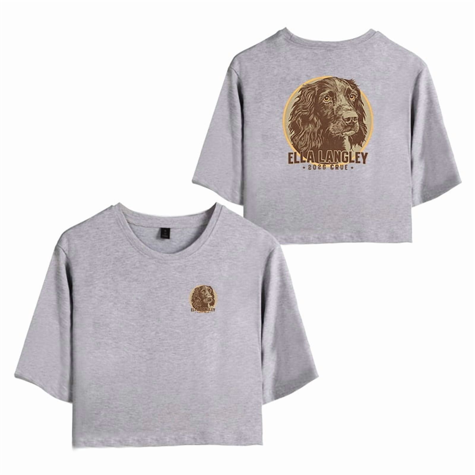 Ella Langley Merch 2026 Crue T-Shirt For Women&Girls Midriff Short ...