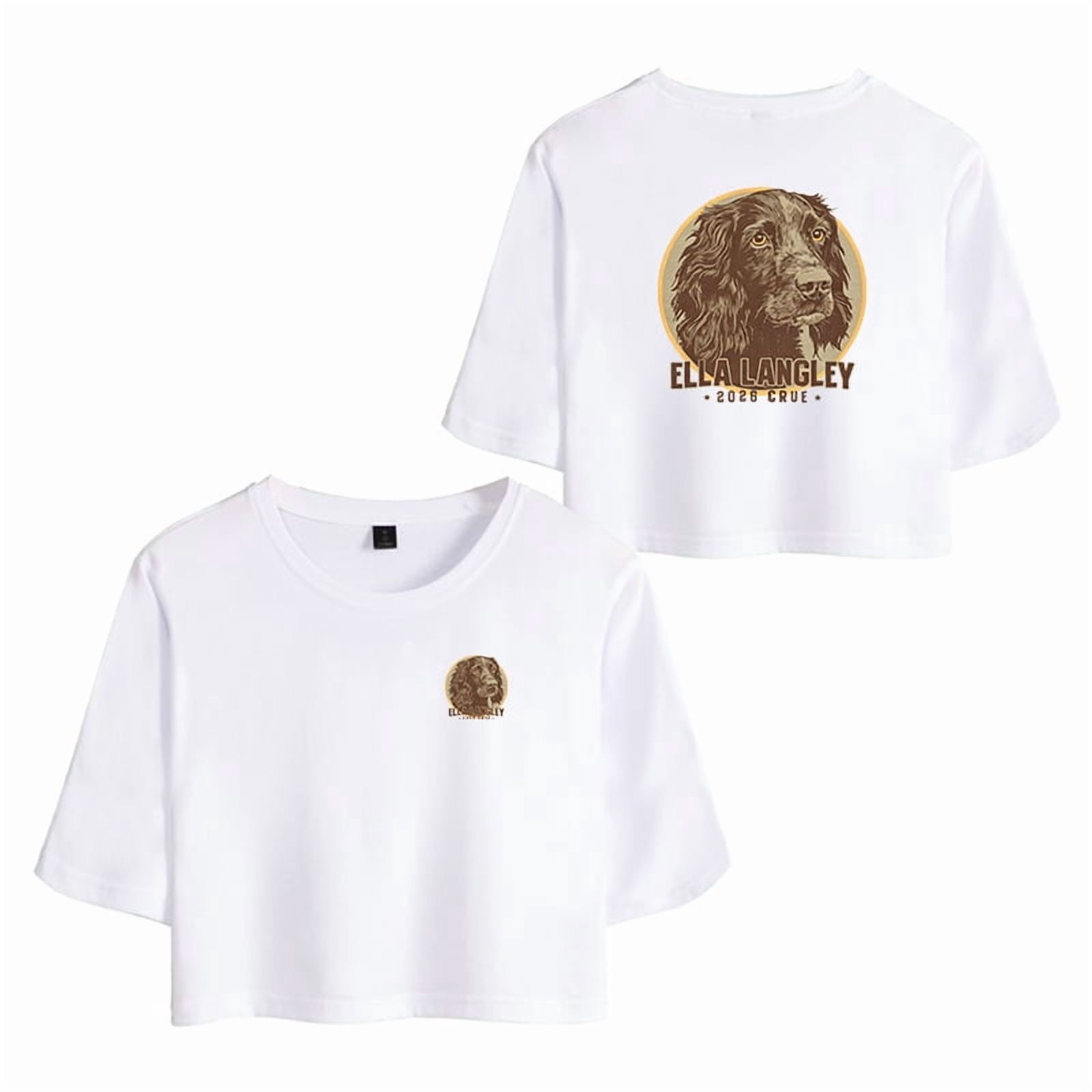 Ella Langley Merch 2026 Crue T-Shirt For Women&Girls Midriff Short ...