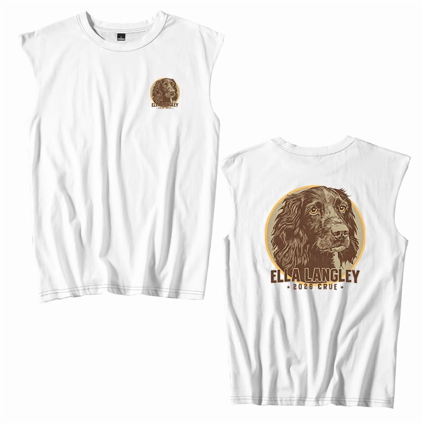 Ella Langley Merch 2026 Crue T-shirt Summer Tank Top Unisex Sleeveless ...