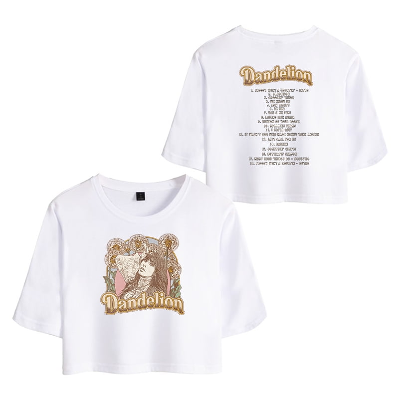 Ella Langley Merch Dandelion T-Shirt For Women&Girls Midriff Short ...