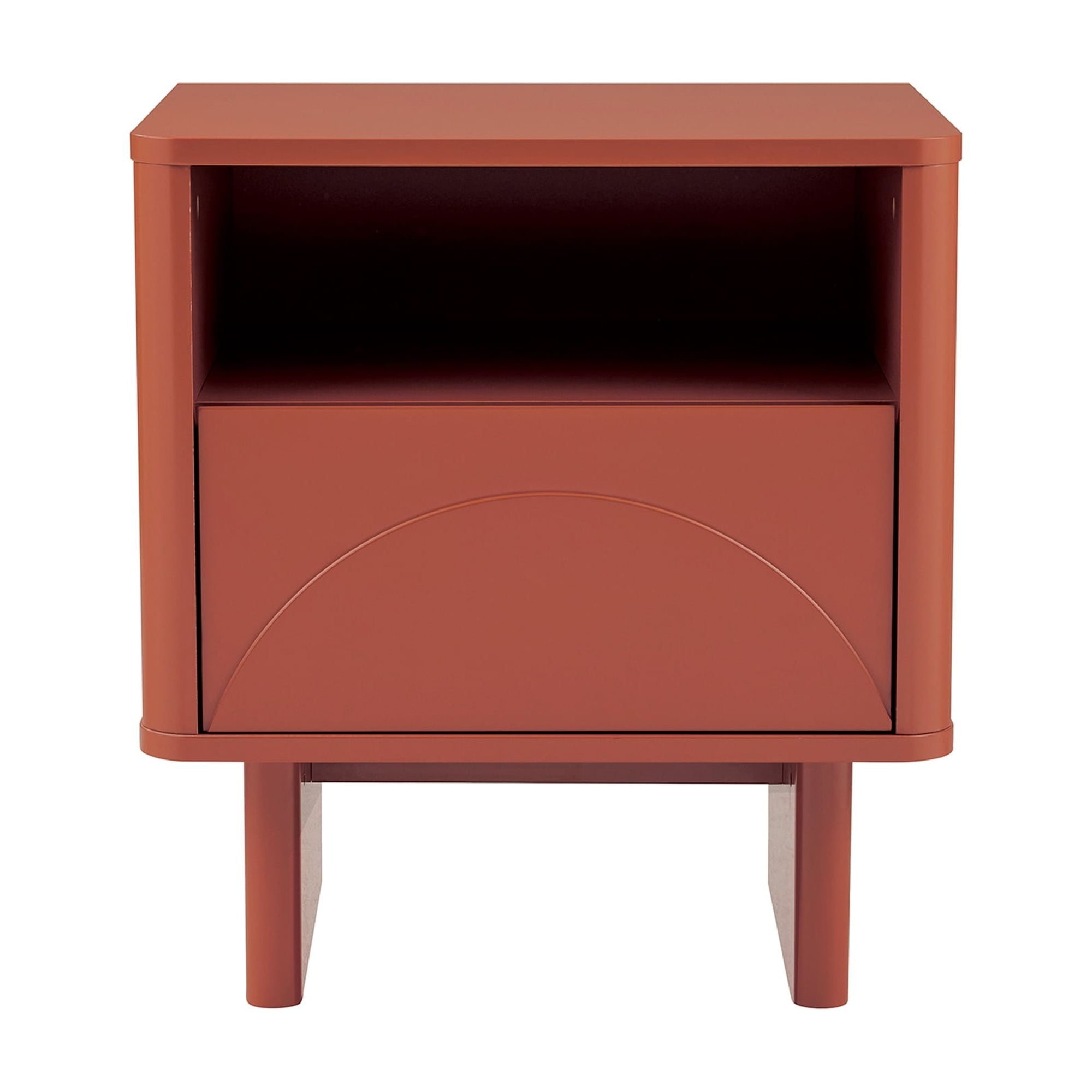 Ella Nightstand in Terracotta made from Engineered Wood - Walmart.com