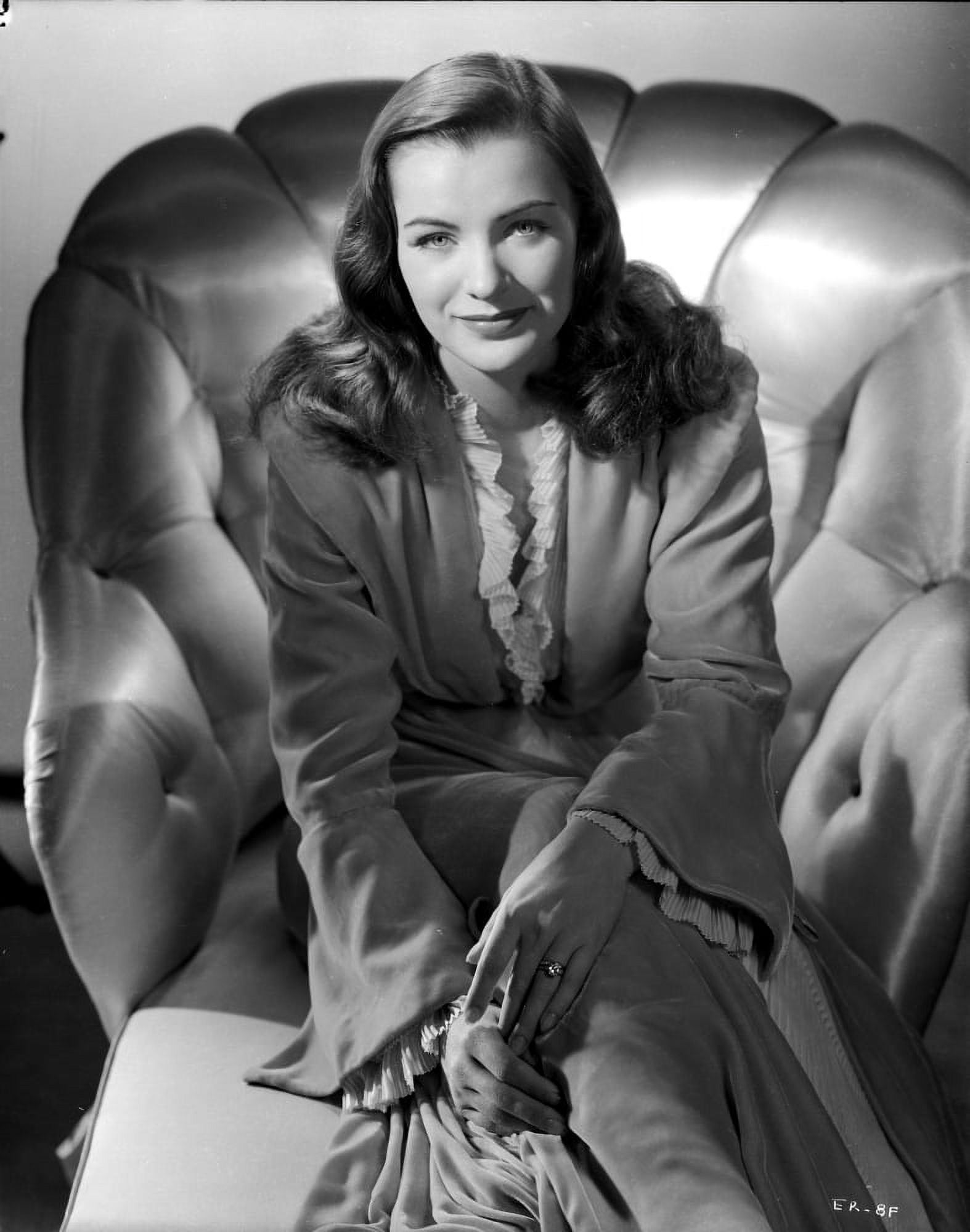 Ella Raines Seated in Classic Robe Photo Print (8 x 10) - Walmart.com