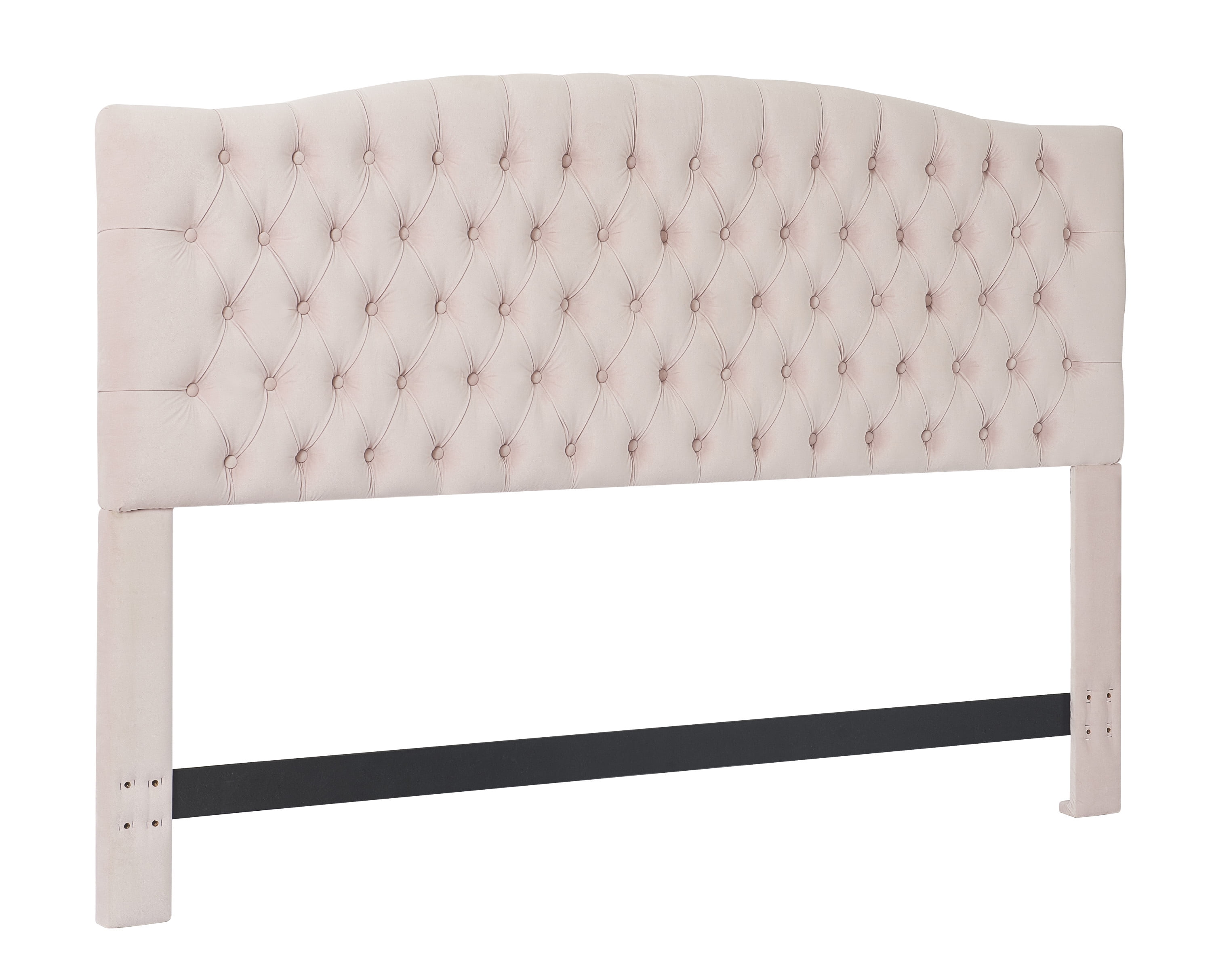 Elle Decor Celeste Queen Size Headboard Blush Pink Velvet - Walmart.com