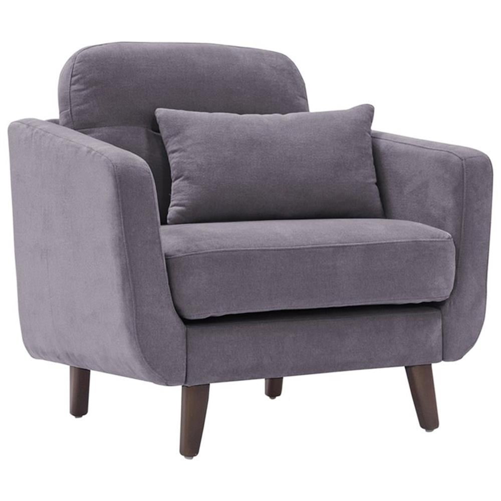 Elle Decor Chloe Arm Chair in Dark Gray - Walmart.com