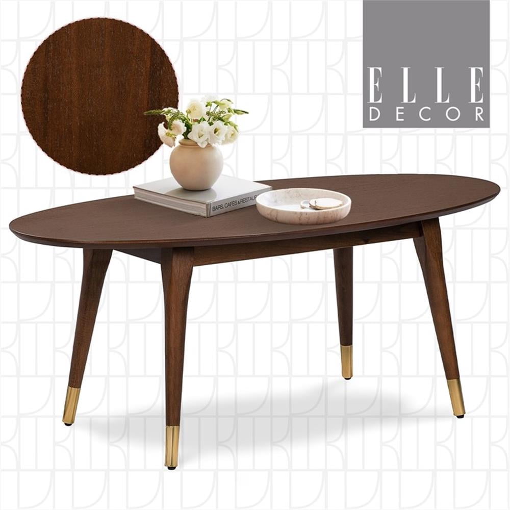 Elle Decor Clemintine Coffee Table Walnut - Walmart.com