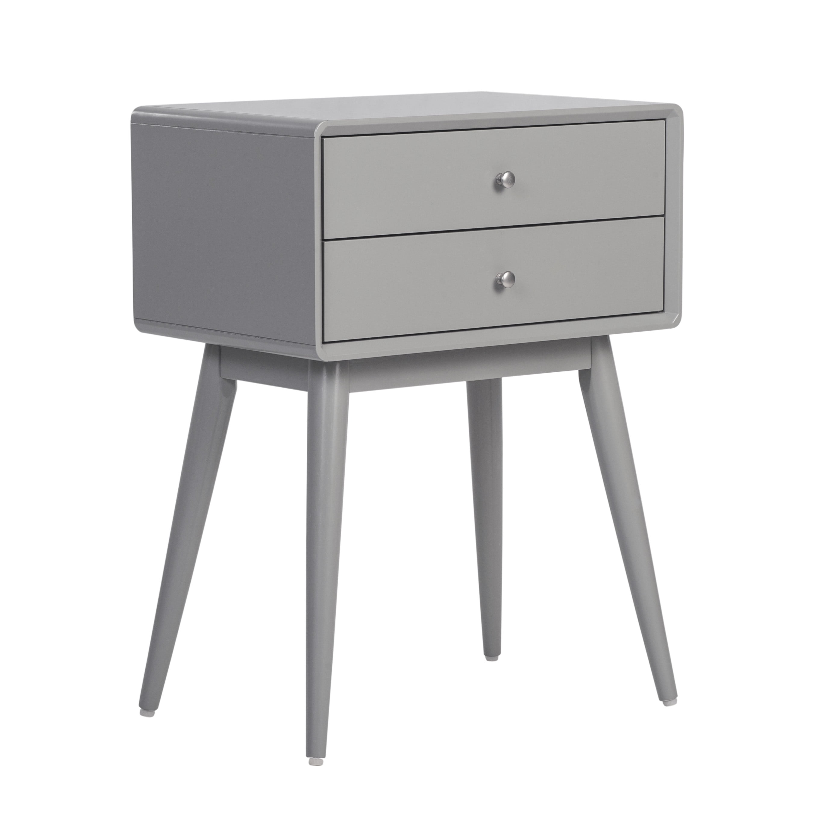 Elle Decor Rory Two Drawer Side Table, Gray - Walmart.com