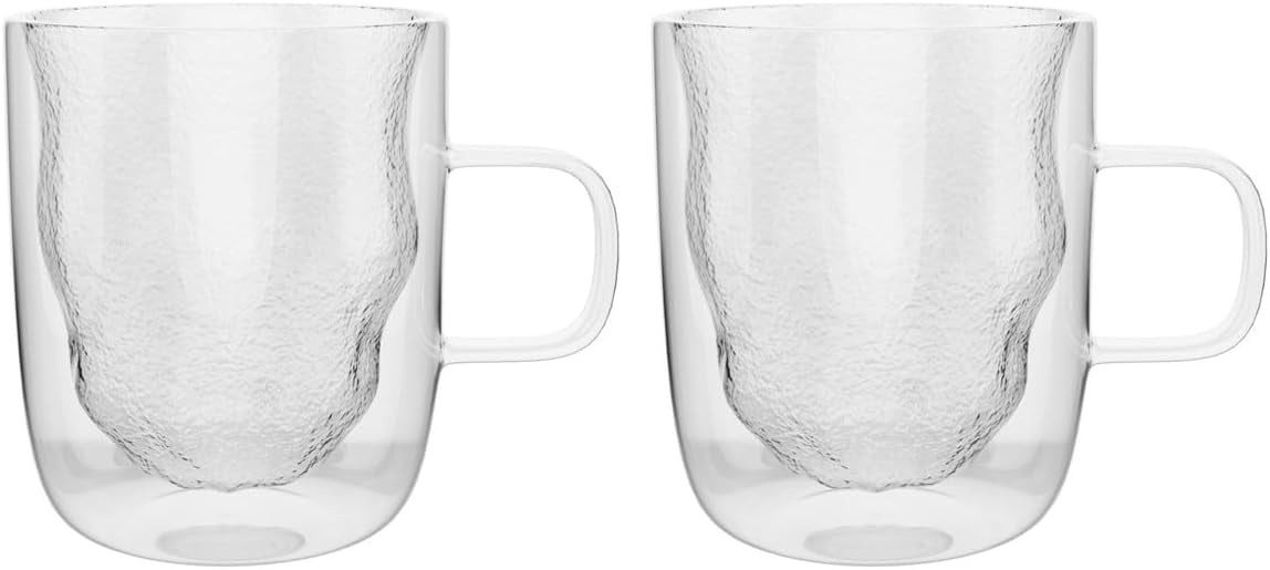 Elle Decor Double Walled Coffee Mugs - Set of 2 - Walmart.com