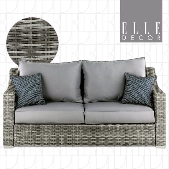 Elle Decor Vallauris Outdoor Sofa Grey - Walmart.com