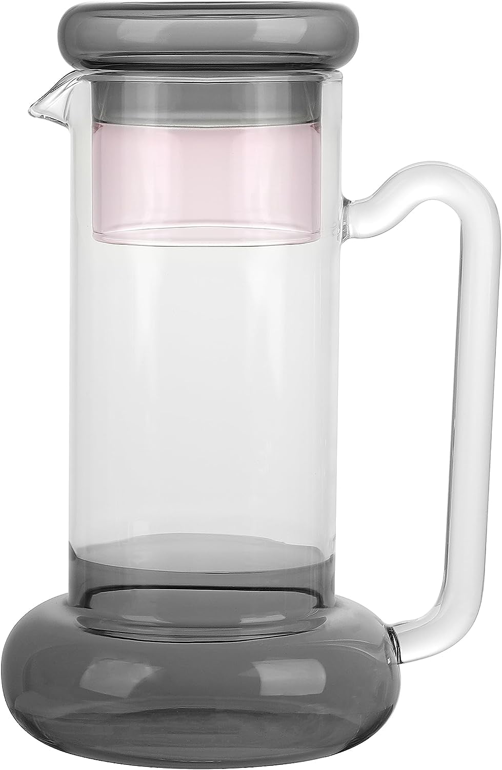 Elle decor Bedside Pitcher Set, 32-Ounce Carafe with Cup, Tumbler ...