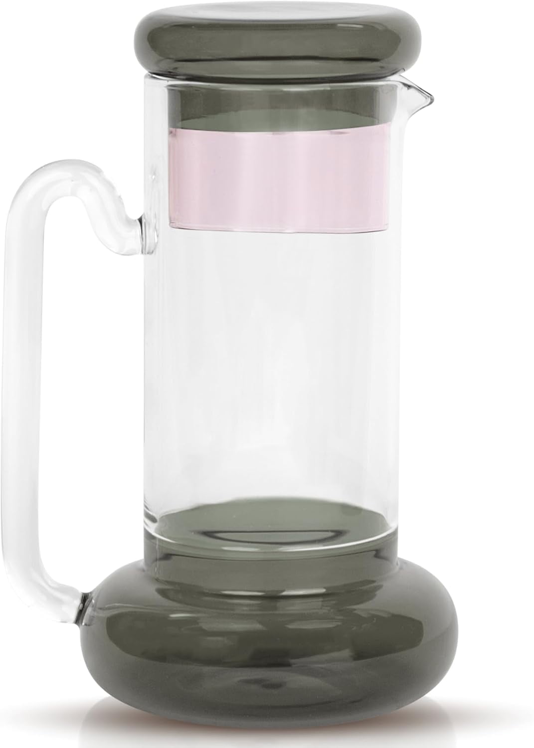 Elle decor Bedside Pitcher Set, 32-Ounce Carafe with Cup, Tumbler ...