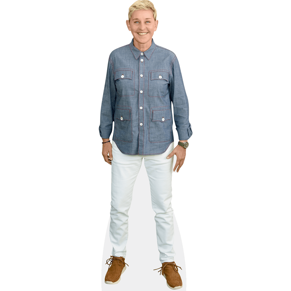 Ellen DeGeneres (Casual) Mini Cardboard Cutout Standee - Walmart.com