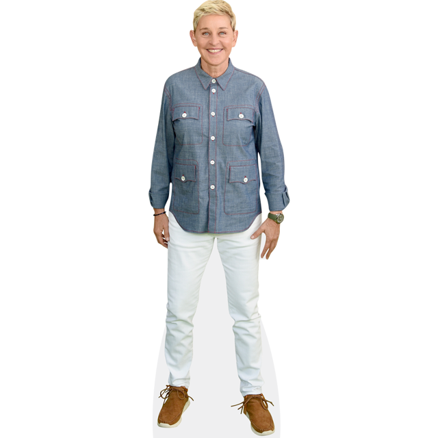 Ellen DeGeneres (Casual) Mini Cardboard Cutout Standee - Walmart.com