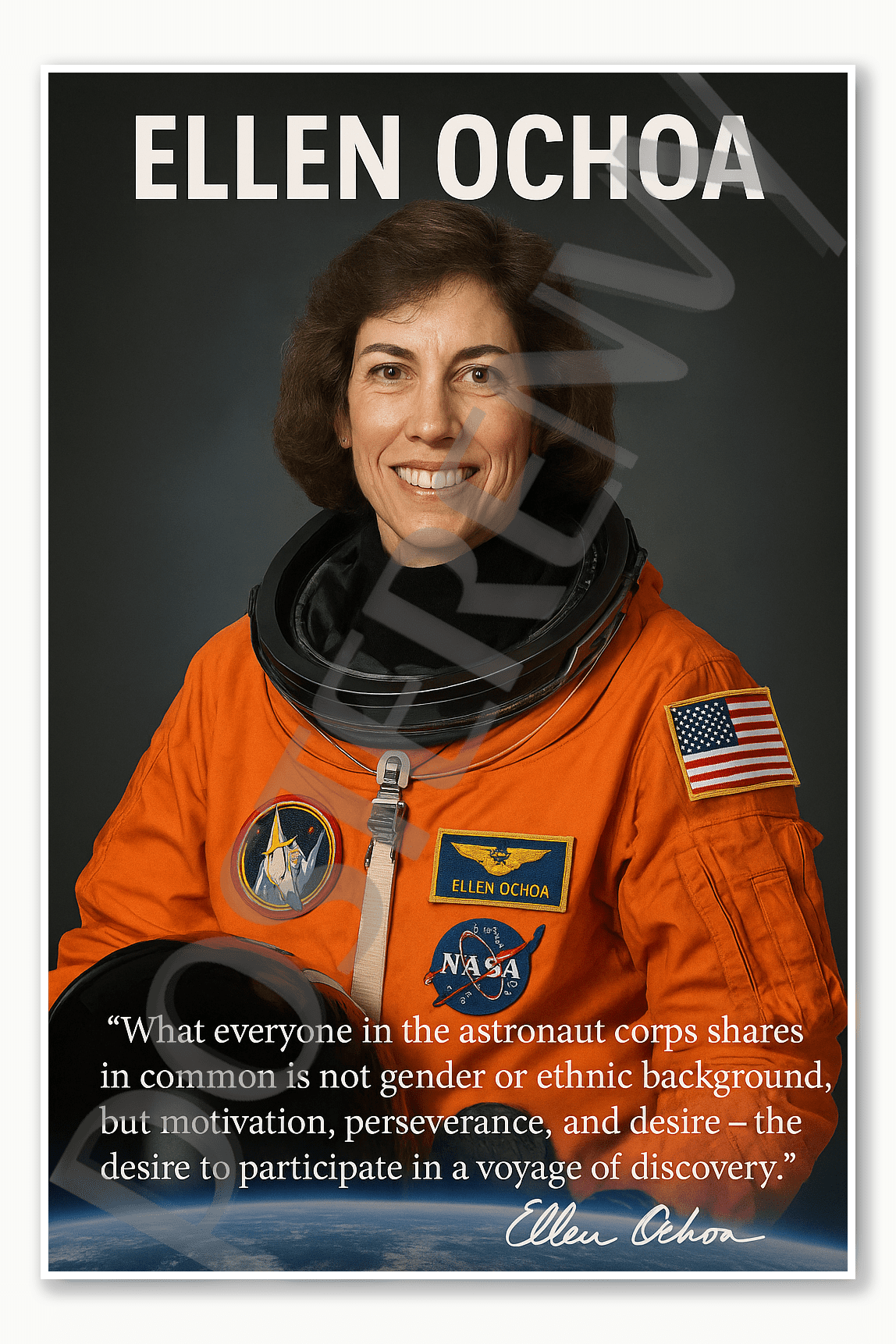 Ellen Ochoa Famous Hispanic Latino NASA American Space Astronaut common ...