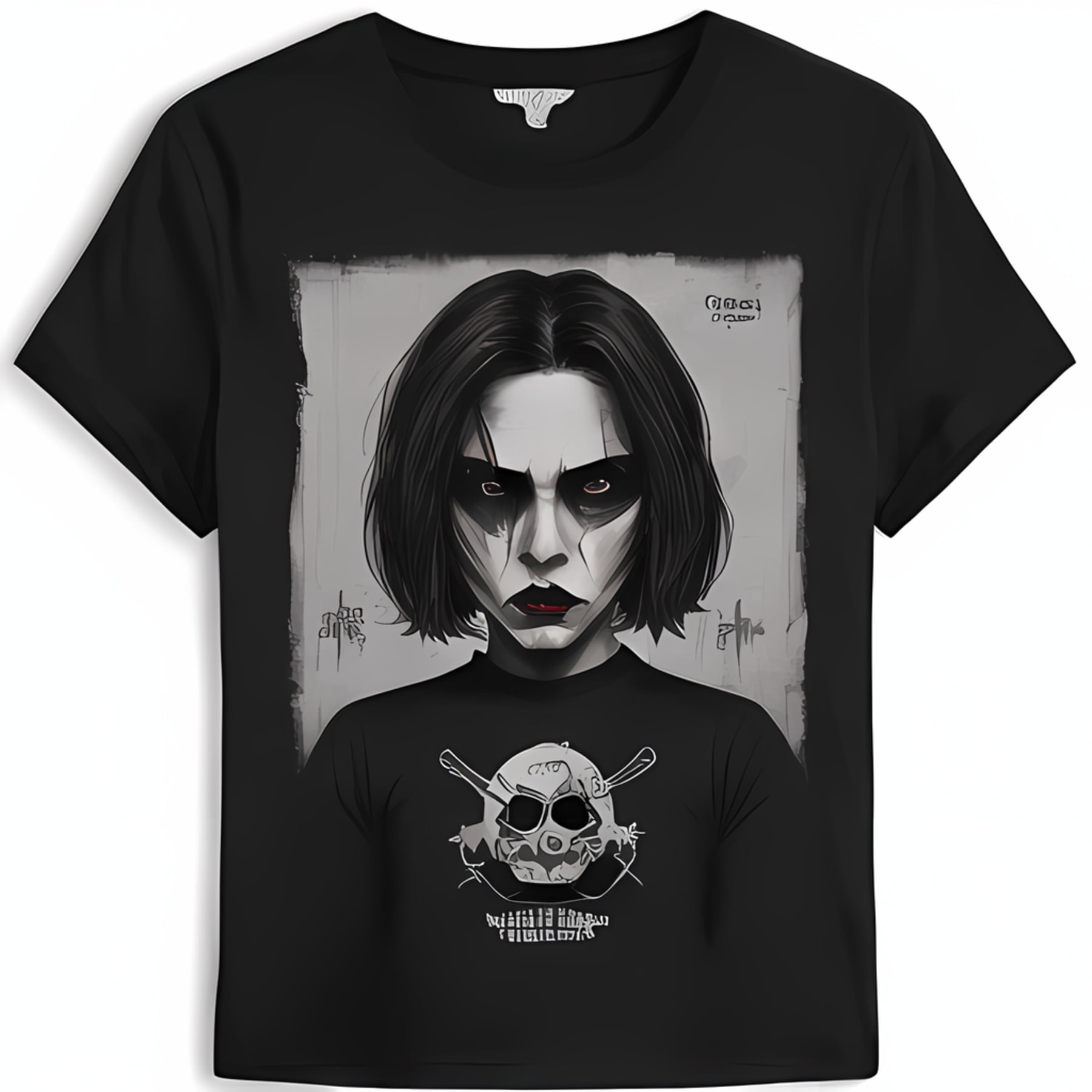 Ellen Page Inspired T-Shirt Design in Dave McKean Style Edgy Vector ...