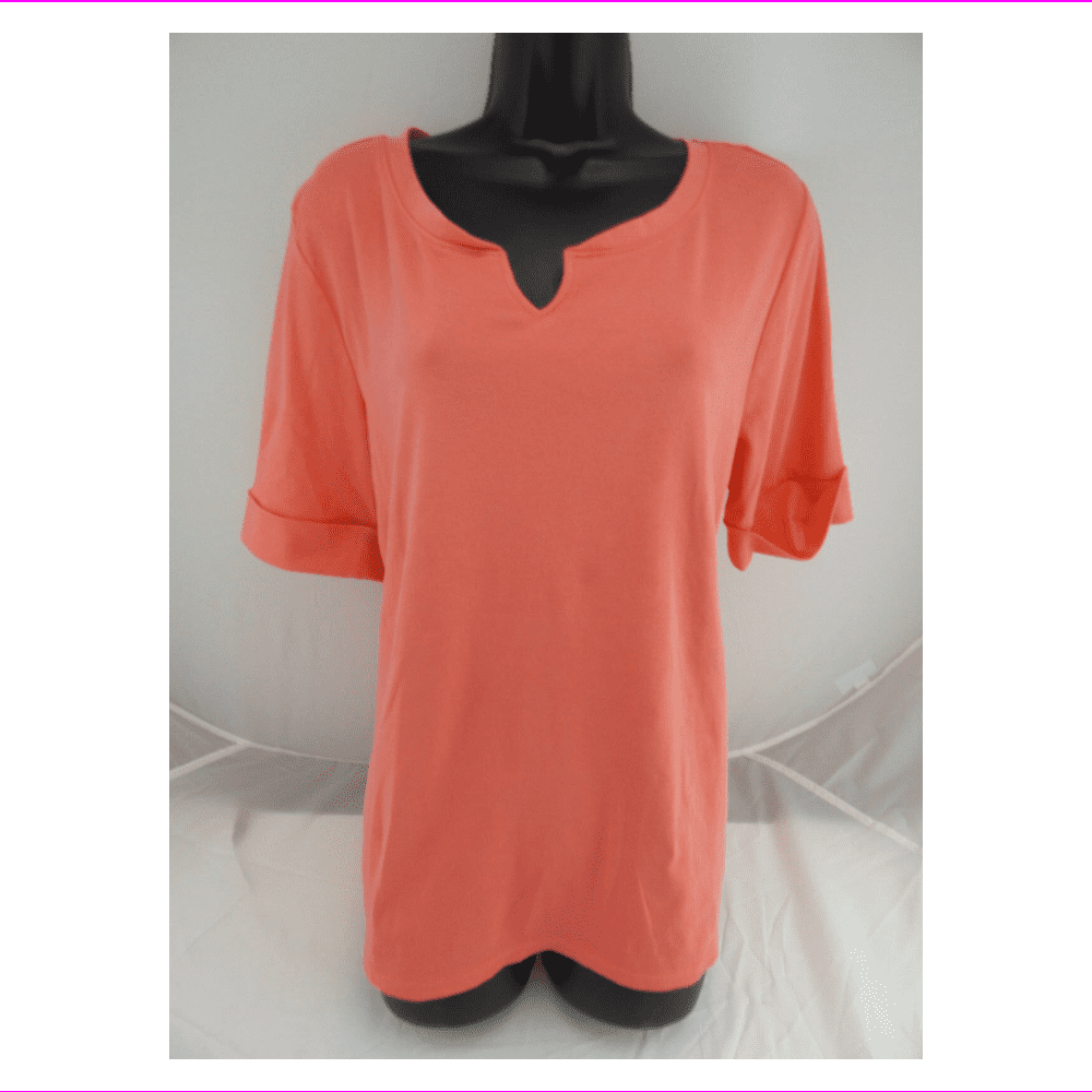 Ellen Tracy Ladies’ Elbow Sleeve cuffed Ultra soft Bio-polished Top XL ...