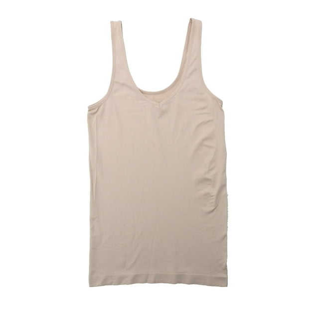 Ellen Tracy Women's Seamless Smooth Wide Strap Reversible Scoop/V-Neck ...