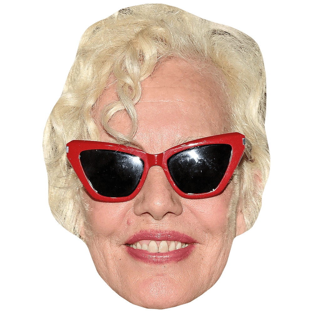 Ellen Von Unwerth (Glasses) Celebrity Mask, Flat Card Face, Fancy Dress ...