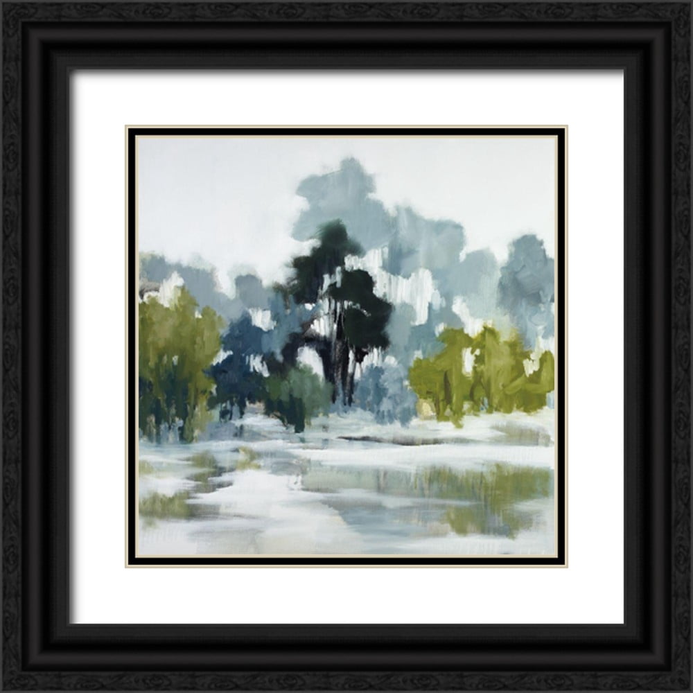Ellens, Jacqueline 26x26 Black Ornate Wood Framed with Double Matting ...