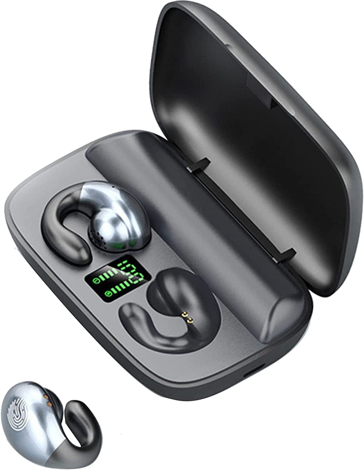 Wireless Earbuds with Earhooks Mini Bone Conduction Headphones ...