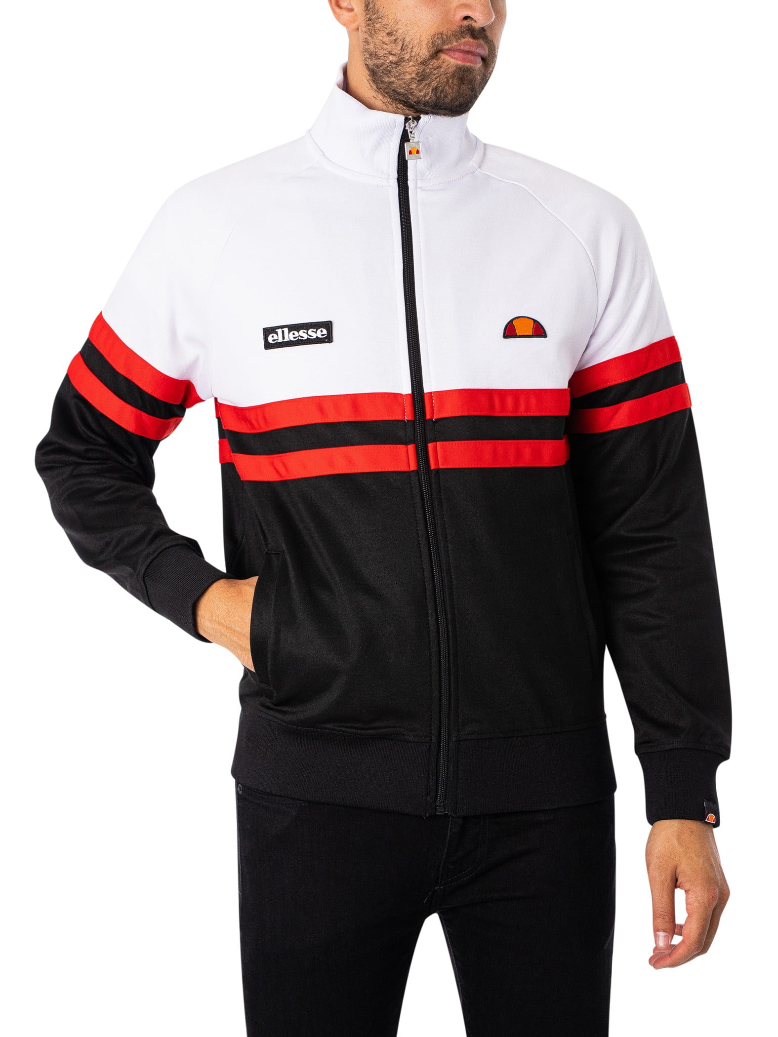 Ellesse Rimini Track Jacket, White - Walmart.com