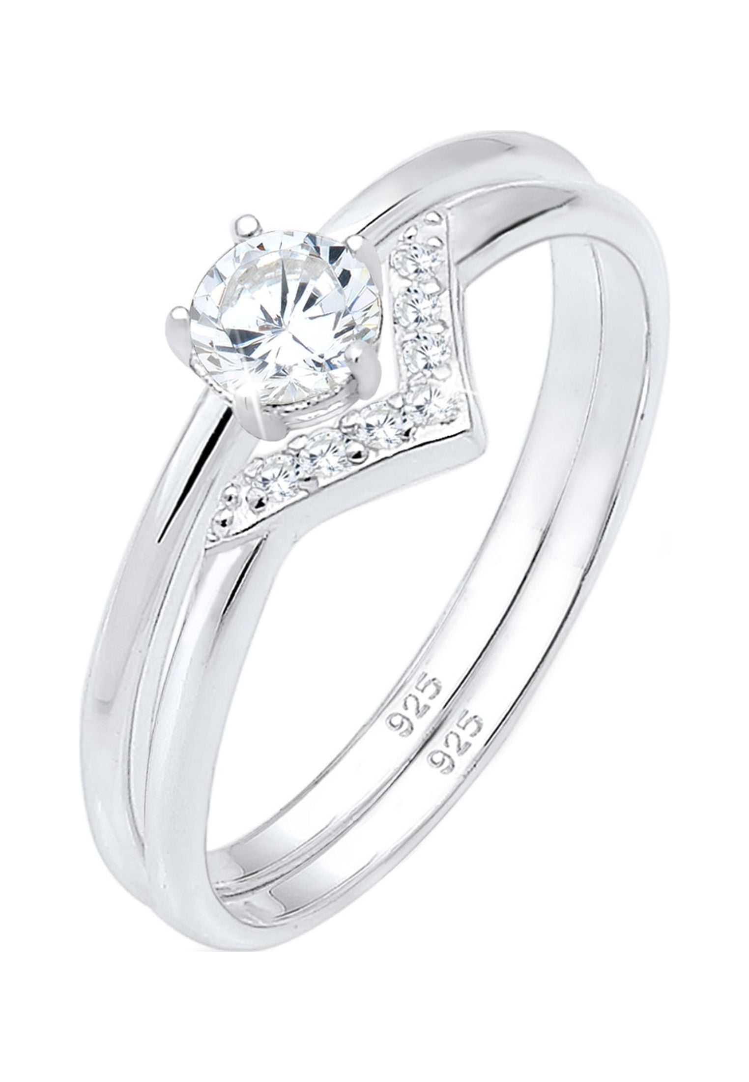 Elli by Julie & Grace CZ Zirconia Solitaire Engagement Anniversary ...