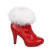 Women's Red Glitter Boots - Walmart.com