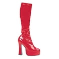 Ellie Shoes E-Chacha 5" Heel Stretch Knee Boots With Inner Zipper Red ...