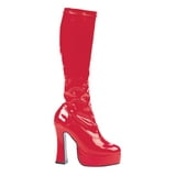 Ellie Shoes E-Chacha 5" Heel Stretch Knee Boots With Inner Zipper Red ...
