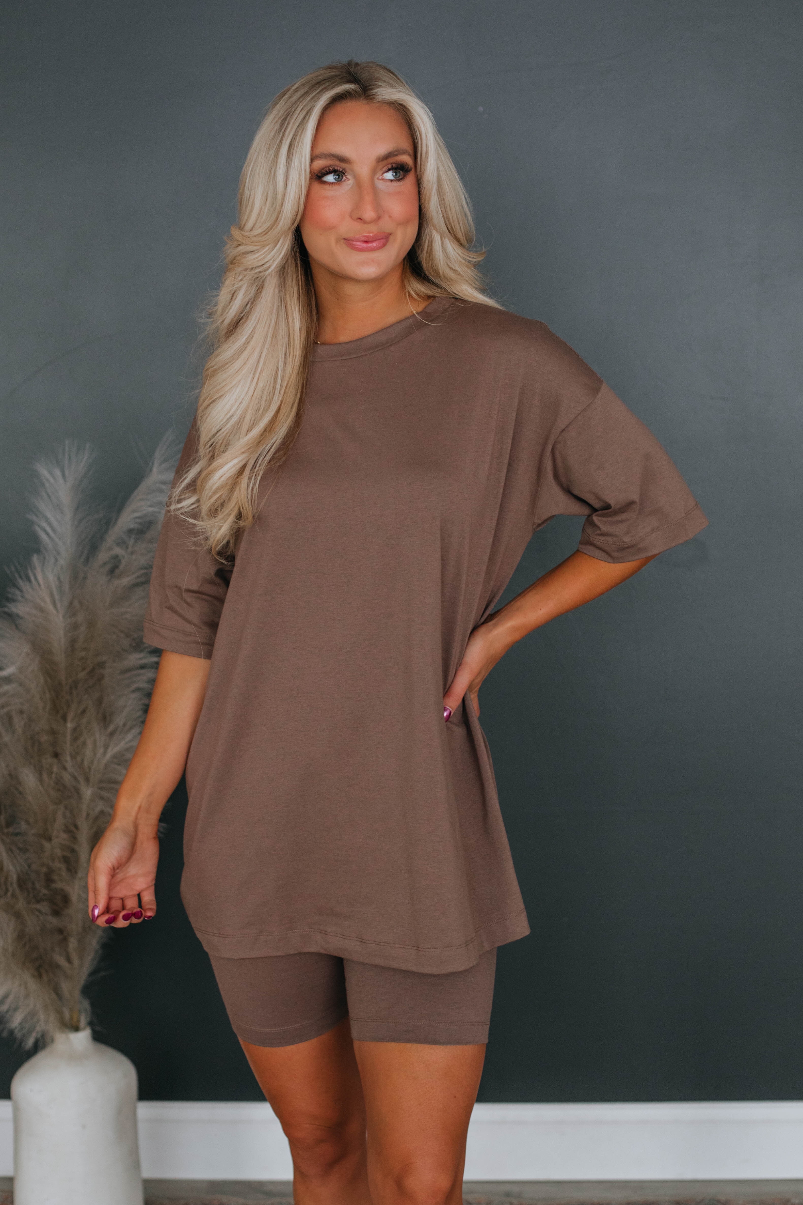 Ellie Two-Piece Set - Mocha - Walmart.com