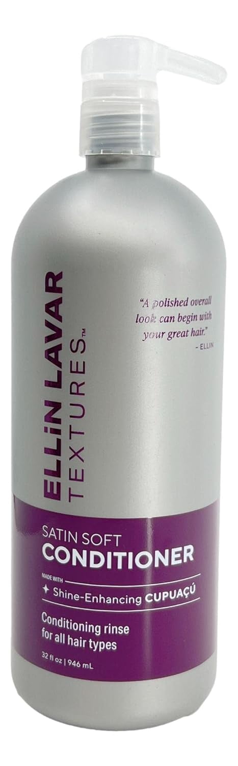 Ellin LaVar Textures SatinSoft Conditioner with Cupuacu, Enhance Shine ...